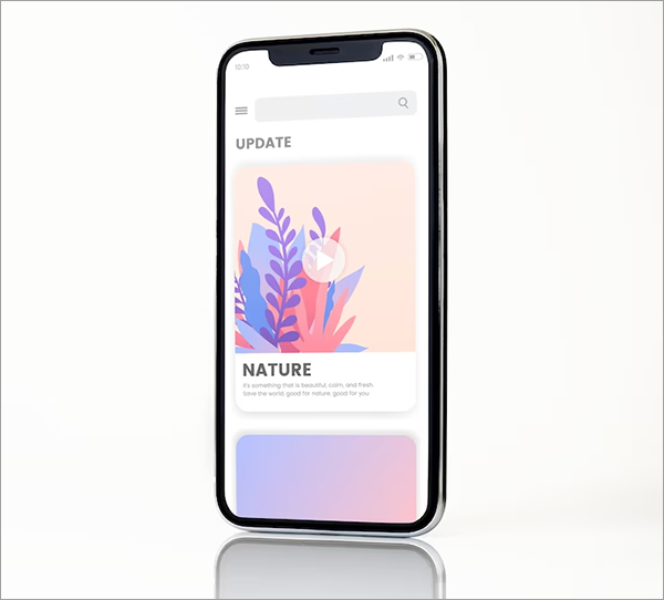 Free Full Screen Smartphone Mockup