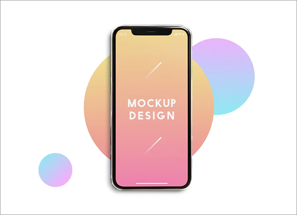 Mobile Phone Screen Mockup Free Template