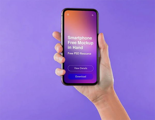 Smartphone Free PSD Mockup Template