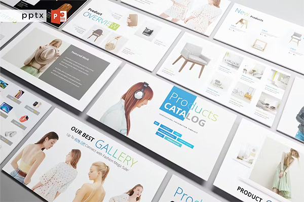 Product Catalog Powerpoint Templates