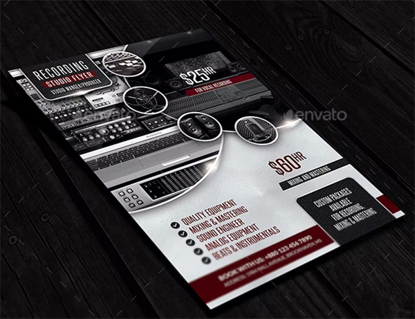 Recording Studio Music Flyer Template